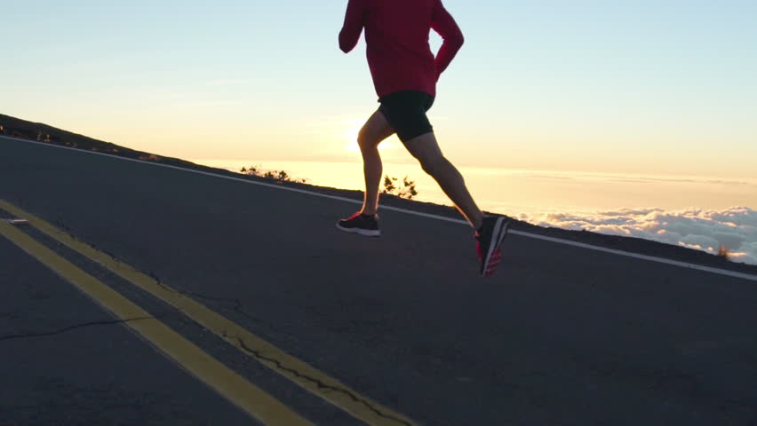 Slow Motion Male Athlete Exercising Stock Footage Video (100% Royalty ...