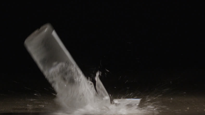 Slow Motion Glass Bottle Falling Stock Footage Video (100% Royalty-free ...