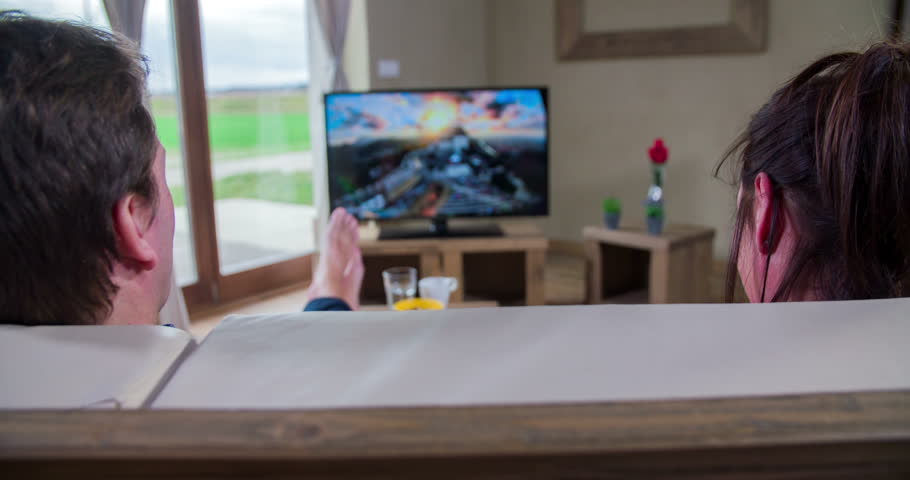 A Man is Watching Tv Stock Footage Video (100% Royalty-free) 15538795 ...