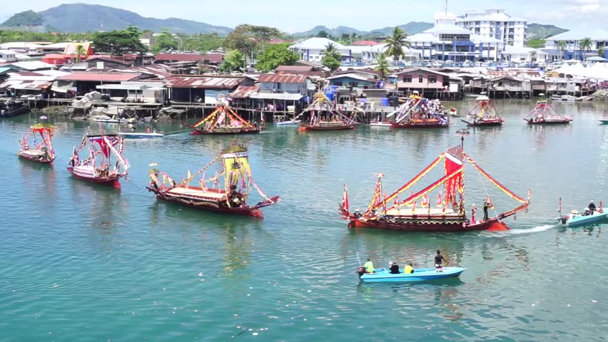 Semporna Sabah Malaysia - Apr 23, 2016 : Traditional Bajau's Boat ...