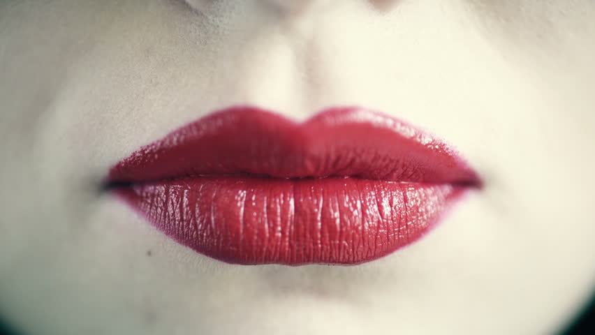 Lipstick Kiss Stock Footage Video | Shutterstock