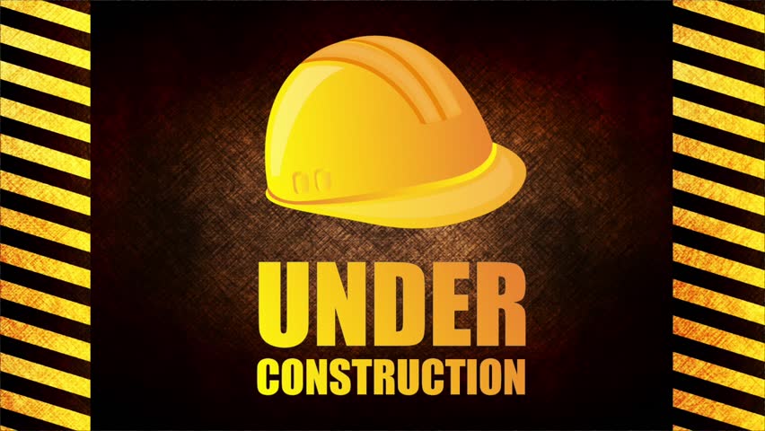 Under Construction Signal Road , Video Animation HD1080 Stock Footage ...