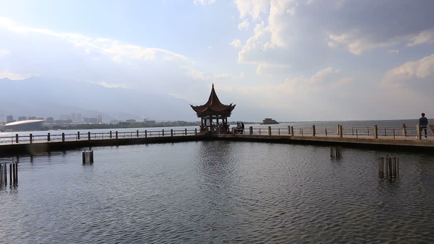Village On The Er Hai Lake. Dali. Yunnan. China. Stock Footage Video ...