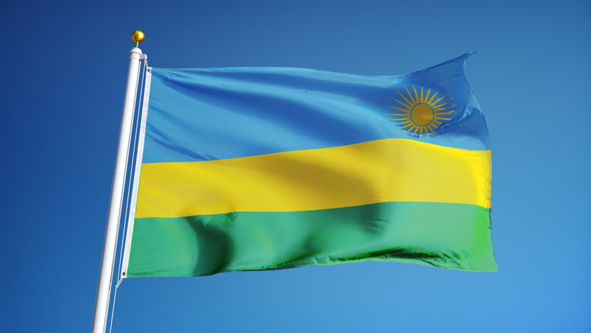 Rwanda Flag Waving in Slow Stock Footage Video (100% Royalty-free ...