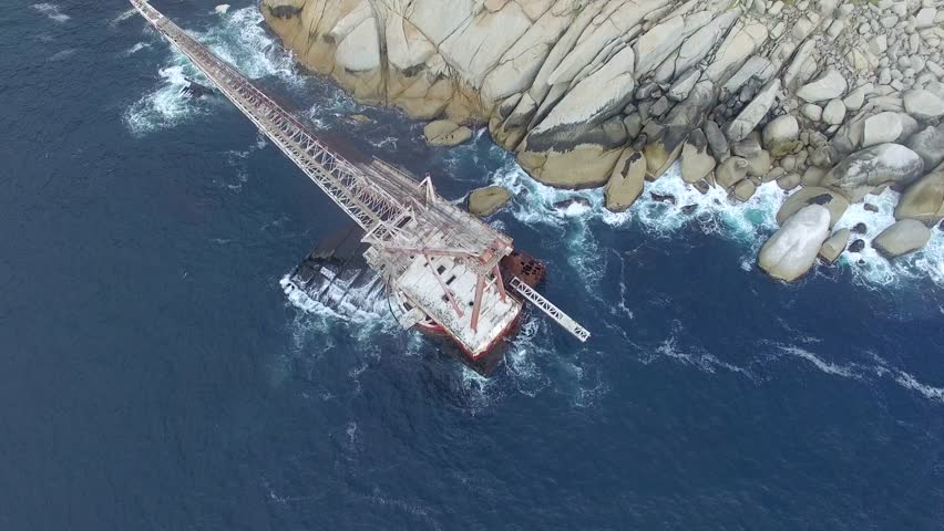 Cape Town Bos 400 Shipwreck Stock Footage Video (100% Royalty-free ...