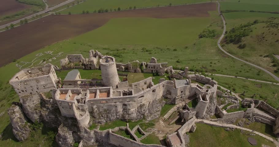 4k Aerial, Ancient Castle, Spissky Stock Footage Video (100% Royalty-free) 17060785 | Shutterstock