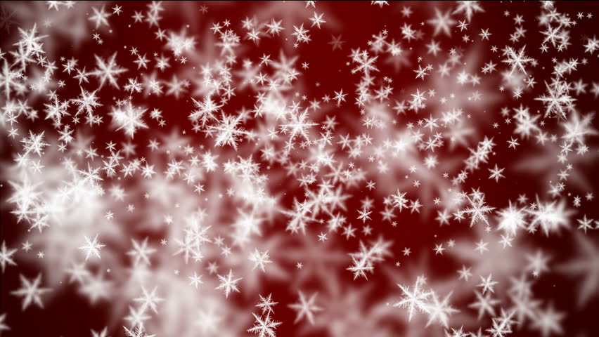 Falling Snow On Red Background Stock Footage Video (100% Royalty-free ...
