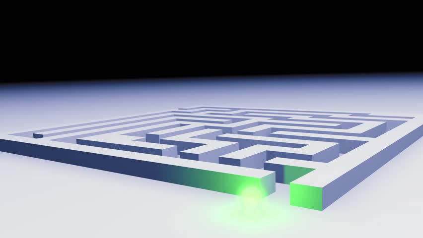 3d Animation - Labyrinth Solved Stock Footage Video (100% Royalty-free ...