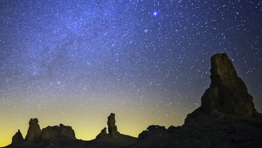 Astrophotography Time Lapse of Milky Stock Footage Video (100% Royalty ...