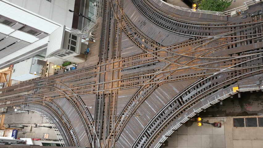 Elevated Metro in Chicago Loop Stock Footage Video (100% Royalty-free ...