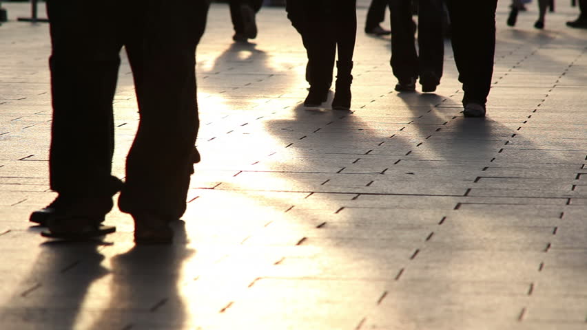Low Angle Shot of Pedestrians Stock Footage Video (100% Royalty-free ...