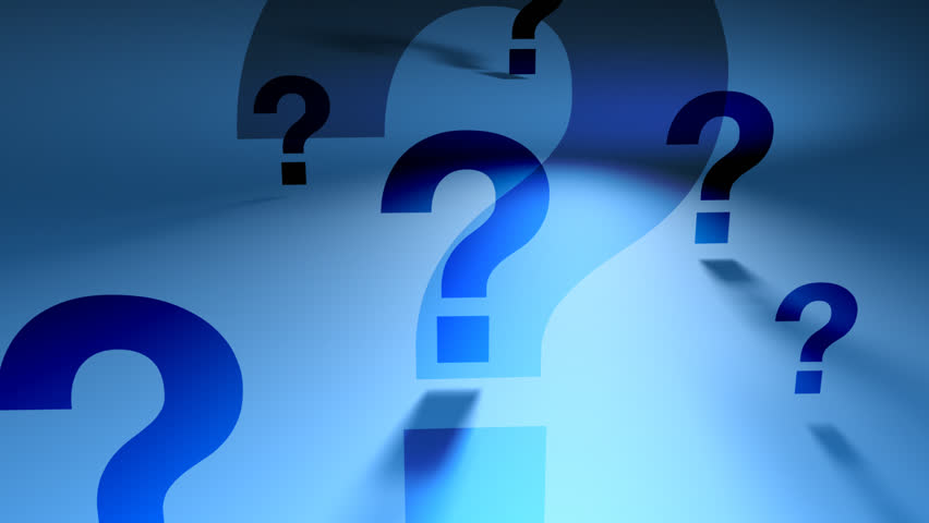 Dark Blue Question Mark Looping Animated Background Stock Footage Video ...