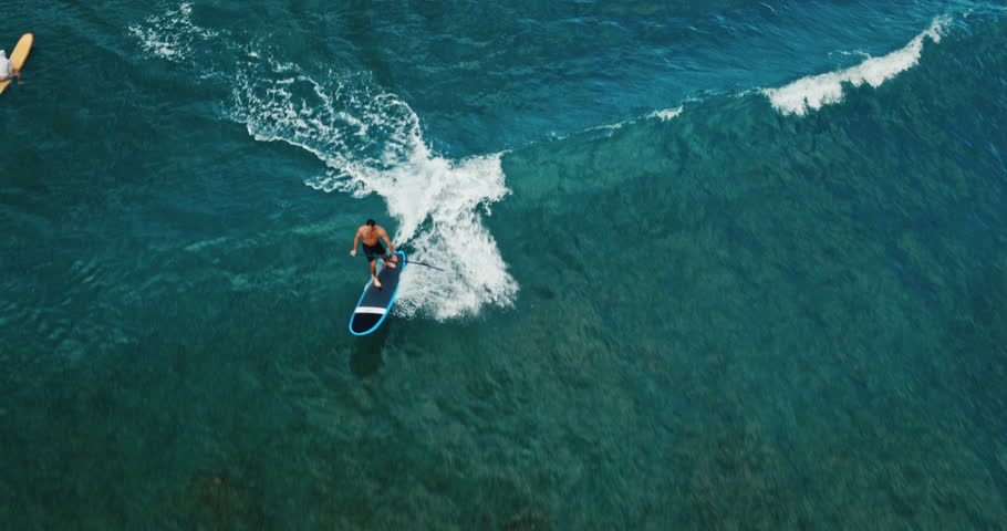 Aerial View of Young Man Stock Footage Video (100% Royalty-free ...