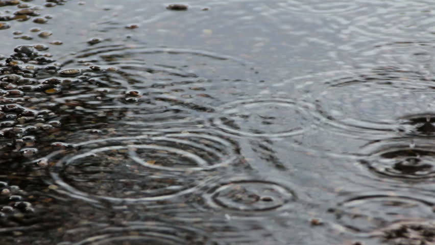 Rain Dripping Into A