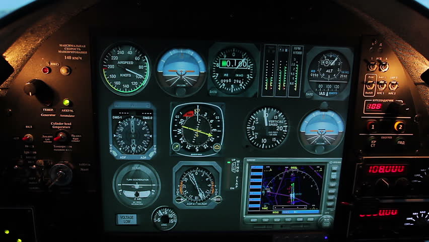 Normal Flight Indicators On Aircraft Stock Footage Video (100% Royalty ...
