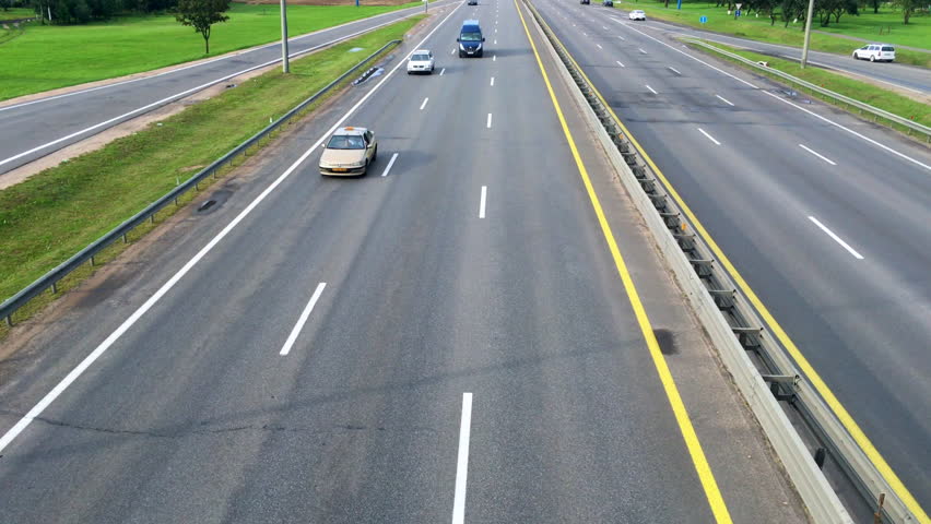 Highway, Overpass. Highway, Cars of Stock Footage Video (100% Royalty ...