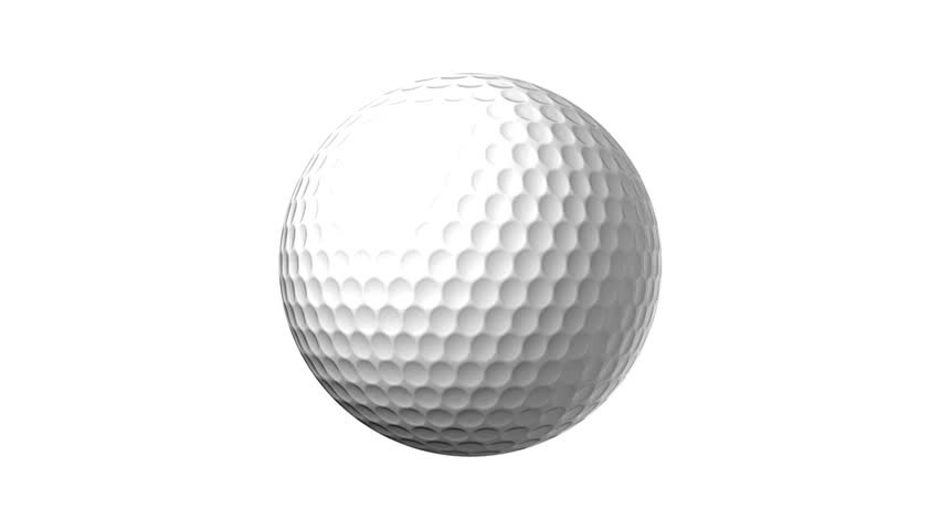 Rotating Golf Ball. Alpha Channel. Stock Footage Video 17490184 ...