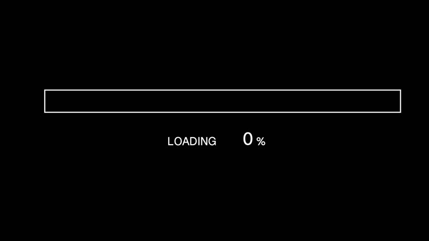 Yellow Loading Bar Animation On Video de stock (totalmente libre de ...