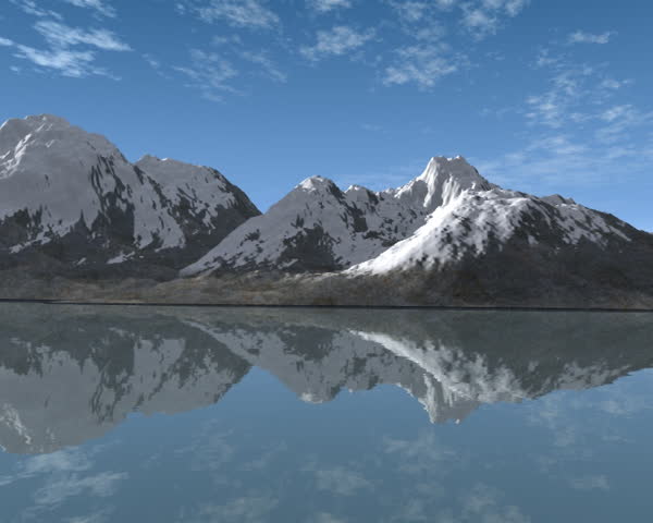 Animated Snowy Mountains