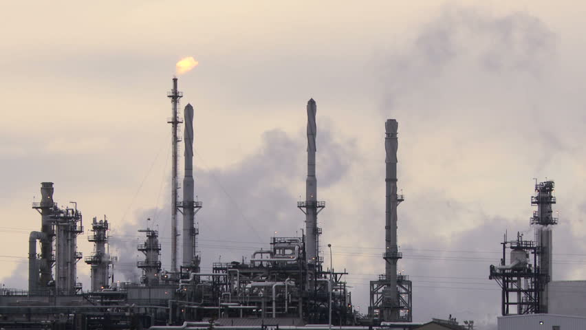 Fire Burns At An Oil Refinery. Stock Footage Video 1478647 | Shutterstock