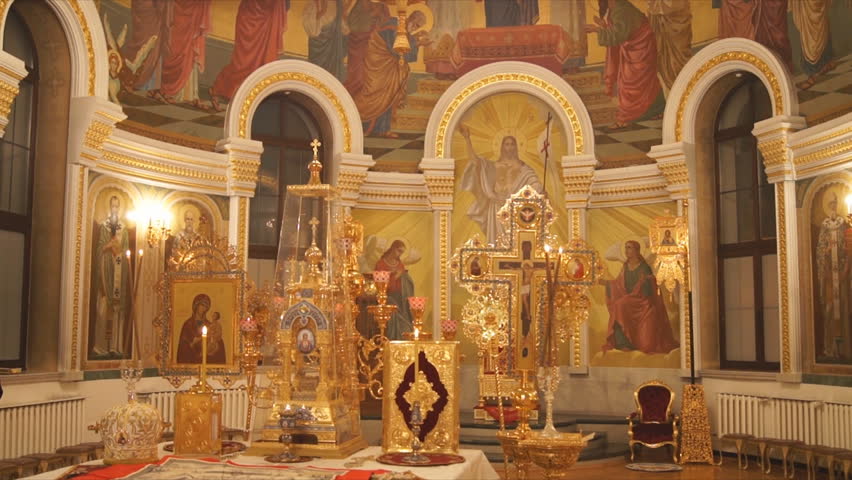 Russian Orthodox Church Interior Stock Footage Video 1929598 | Shutterstock