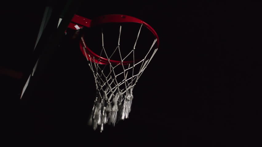 Basketball Falls Into Hoop, Slow Motion Stock Footage Video 4558370 ...