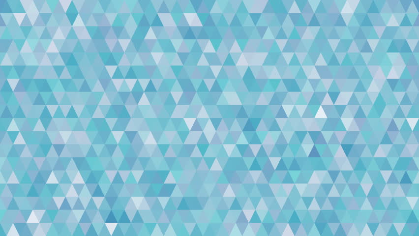 Abstract Animation Made Of Vivid Turquoise Triangle Pattern. Stock ...
