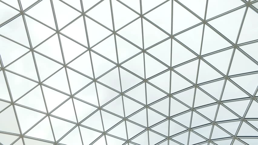 Stock Video Clip of glass roof of a modern building. Overlapping ...