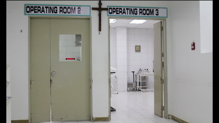 Stock video of patient on stretcher entering the operating | 1986835 ...