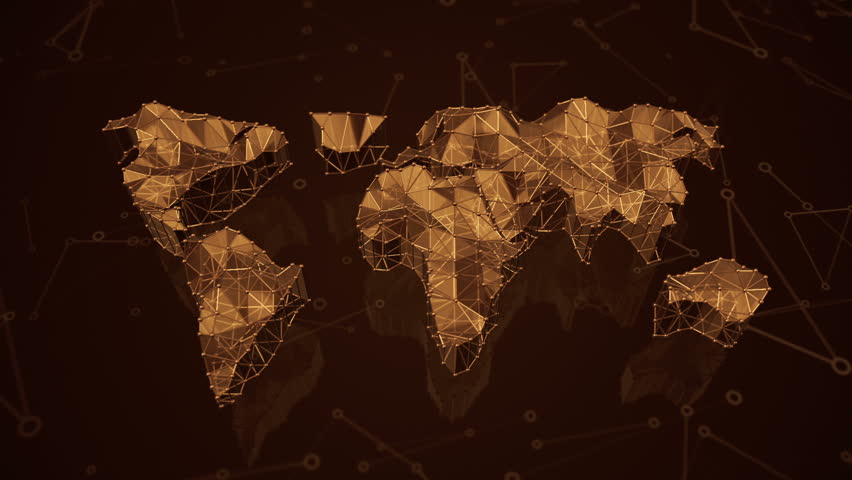 Old World Map Morph To New World Map. Alpha Stock Footage Video 583099 ...