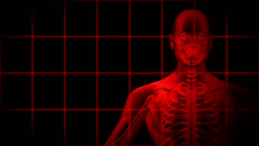 X-ray Scanning Man with Body Stock Footage Video (100% Royalty-free ...