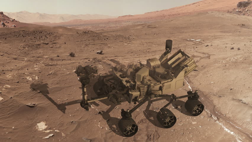 Curiosity Mars Rover Self Assembly Stock Footage Video (100% Royalty ...