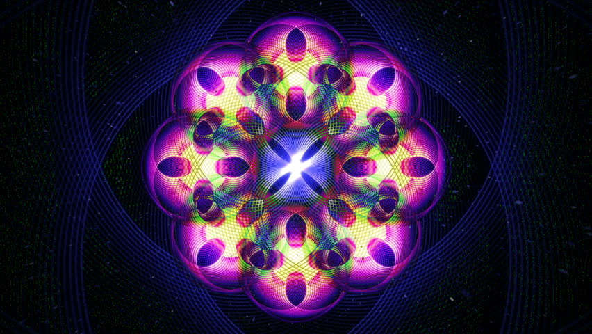 Harsh Blizzard. HD Abstract Fractal Art Transformation Background ...
