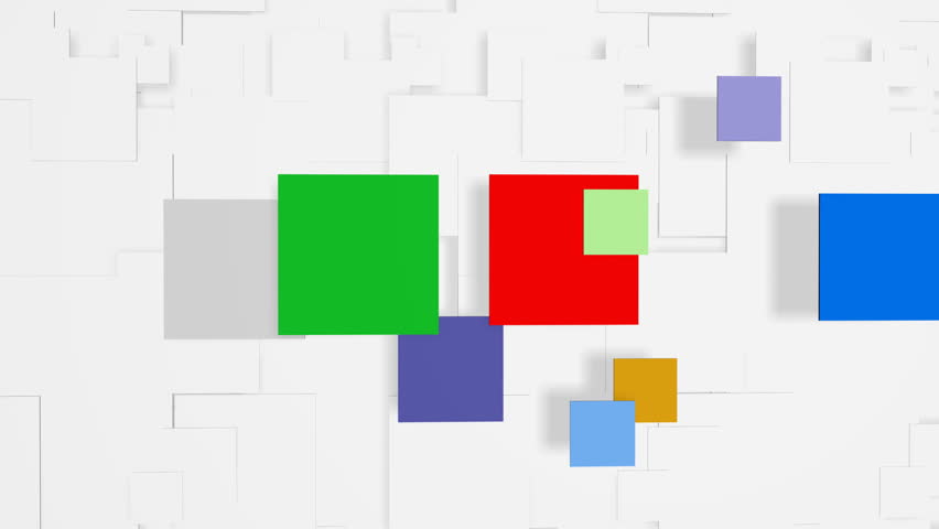 Color Squares Loopable Background (hd) Stock Footage Video (100% ...