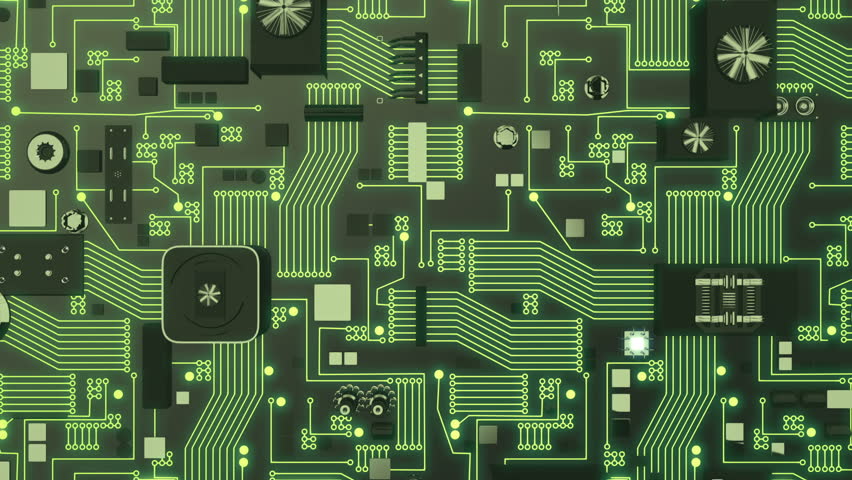 Electric Circuit Animation Perfect Loop Stock Footage Video 29799112 ...