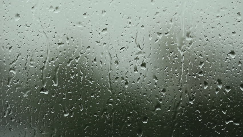 Rain Falling On Glass During Rain Storm Background. Stock Footage Video ...