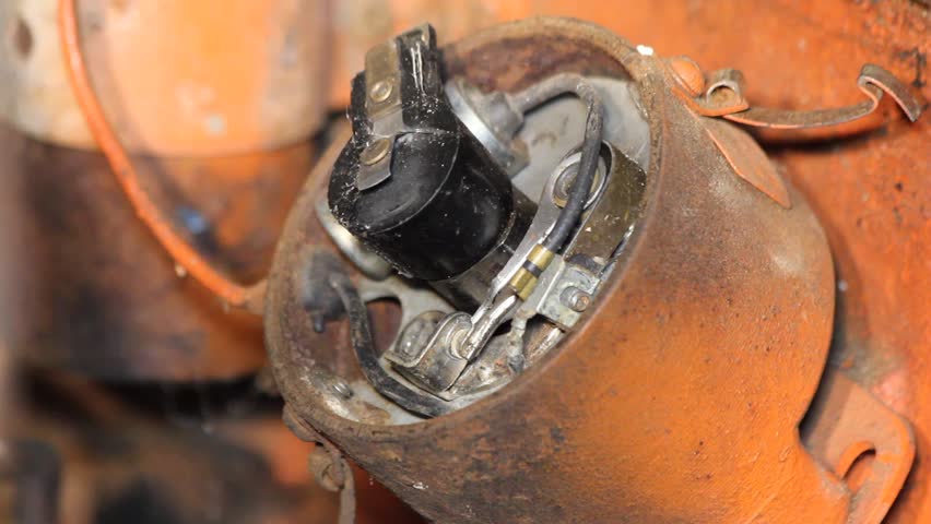 Old Model Distributor Rotor Button Stock Footage Video (100% Royalty ...