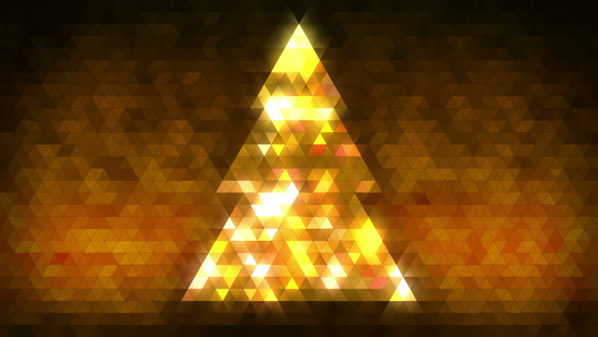 Christmas Tree Made of Triangles, Stock Footage Video (100% Royalty ...