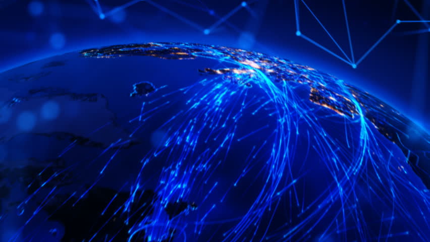 Global Communications Through The Network Of Connections Over North ...