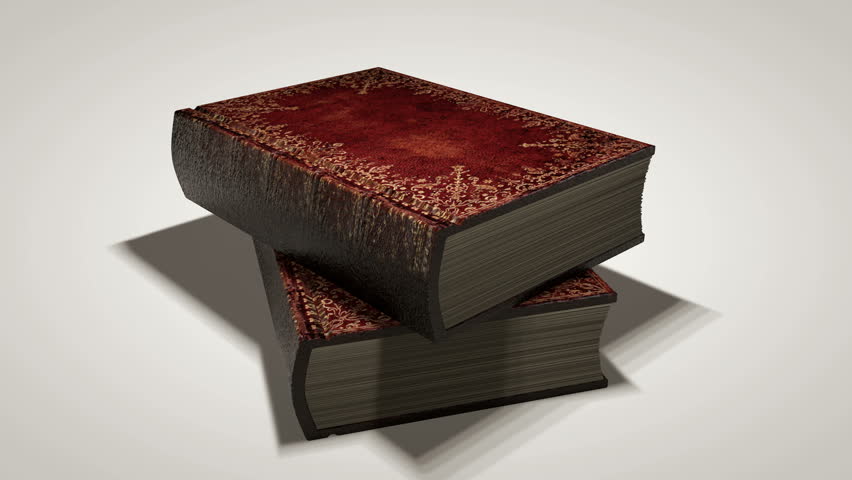 Animation Of A Book Opening, Turns Several Pages And Works As A ...