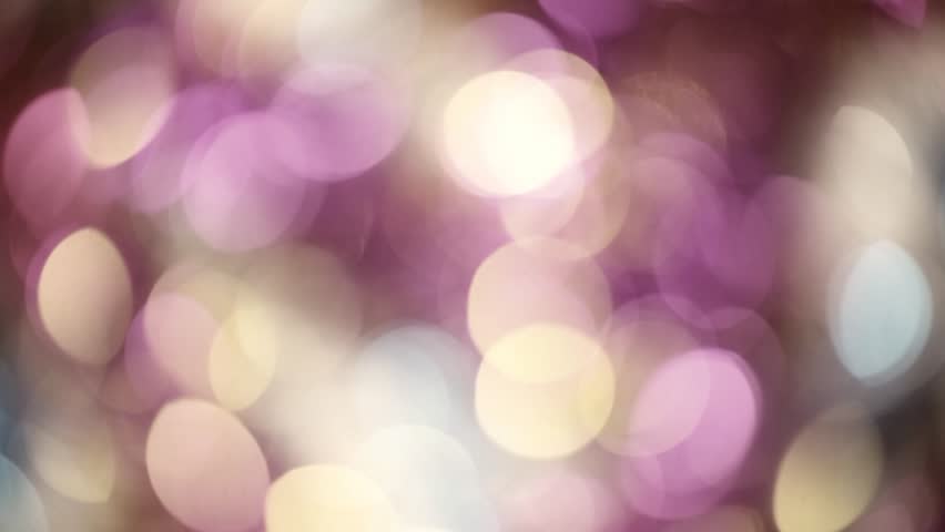Delicate Pink Yellow Circle Bokeh Lights. Computer Generated Loopable Abstract Motion Background ...