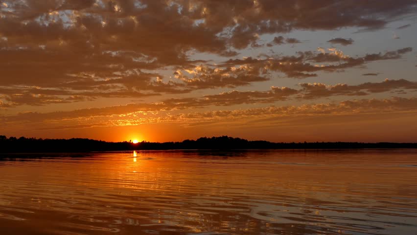 Sunset over the Mississippi in Minnesota image - Free stock photo ...