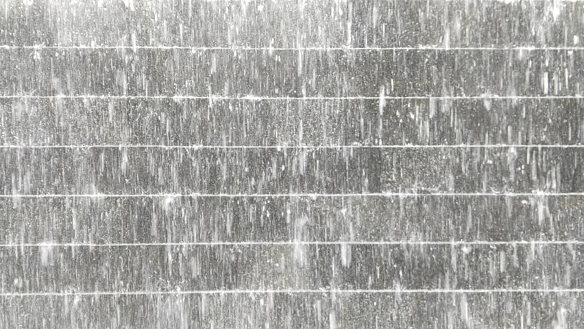 Water Wall Cascade. Landscape Design Water Feature For Architect Stock ...