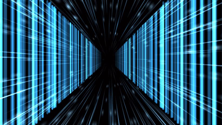 Blue Squared Tron Matrix Tunnel Background Animation. Videos de metraje ...