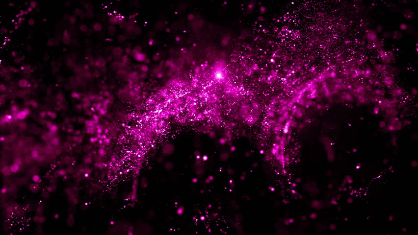 Abstract Background 3d Render. Chaotic Particles With Random Size. Twisted Massive Of Particles ...