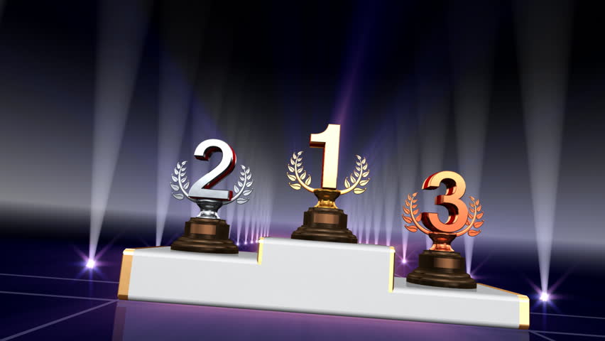 Podium Prize Trophy Number. Stock Footage Video 2242405 | Shutterstock