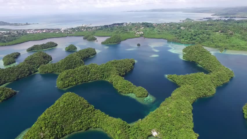 Landscape Of Koror Island In Palau. Palau Is An Archipelago Of Over 500 ...
