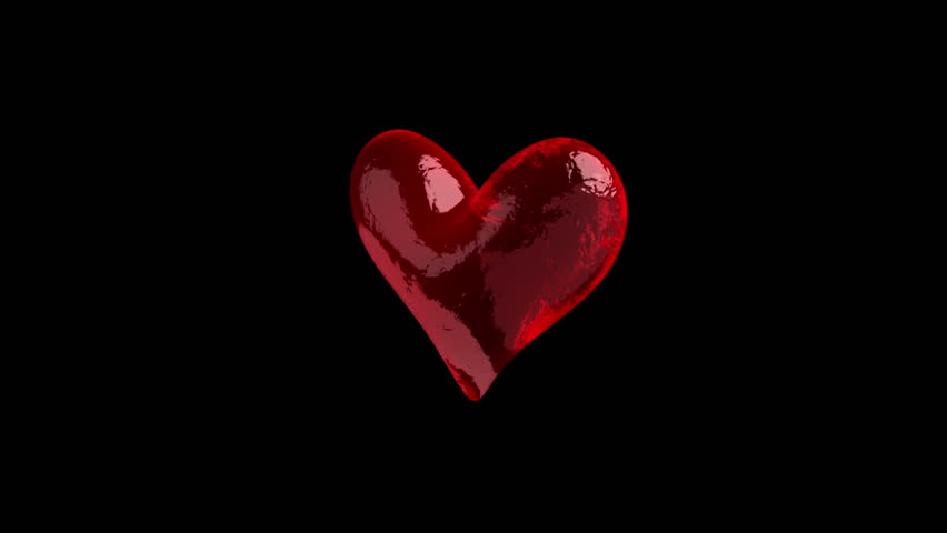 Abstract Red Heart Shape From Small Hearts Animated Background ...