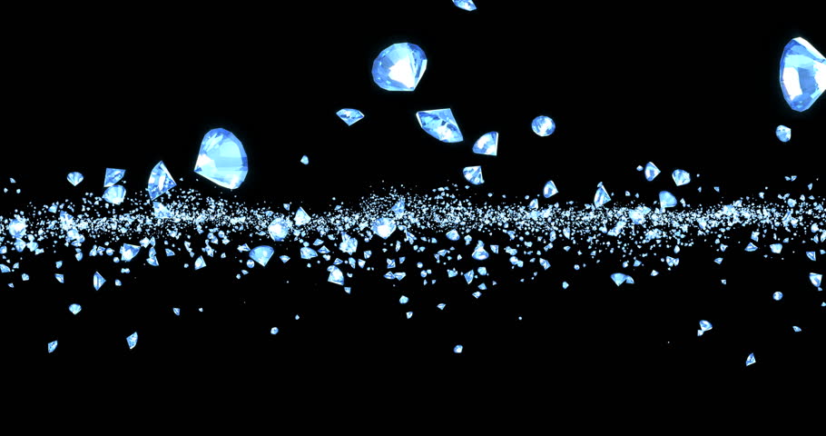 Silver Glitter Sparkle Diamonds Particles Stock Footage Video (100% ...