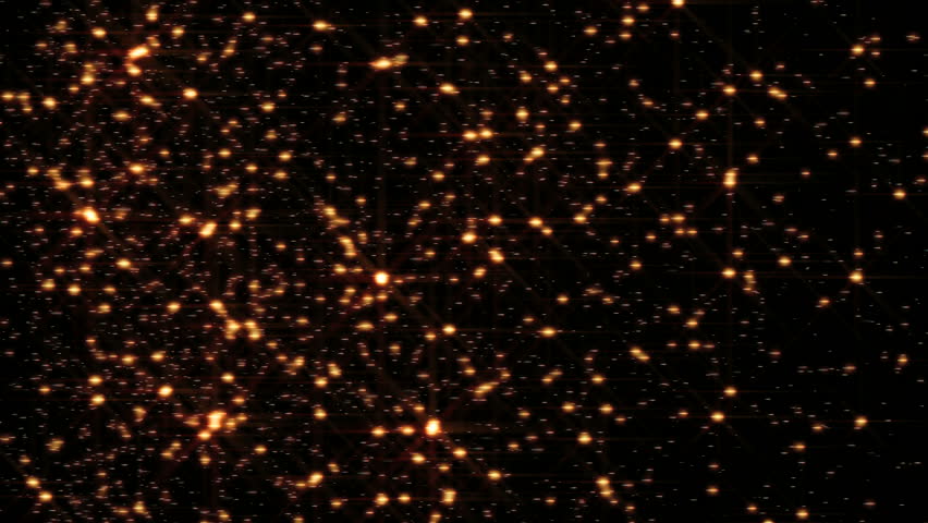 Abstract Bokeh Golden Ember Particles. HD Animation With Abstract ...